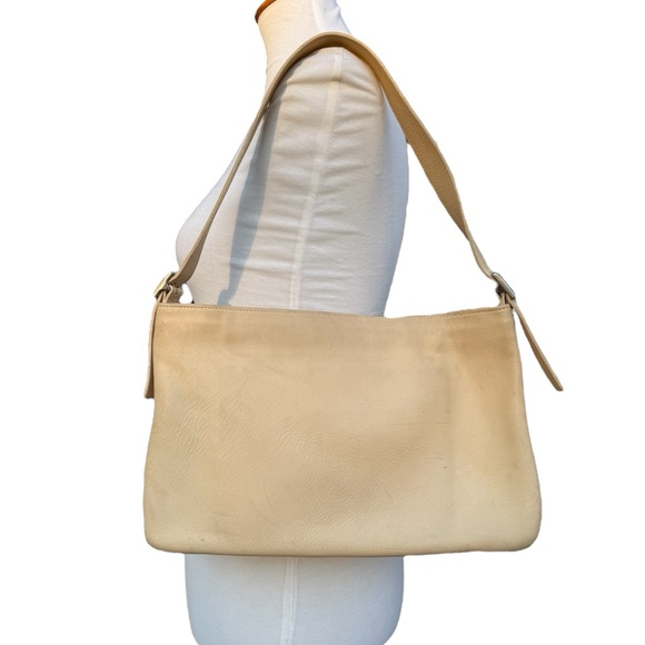 Coach | Bags | Vintage Coach 947 Legacy Slim Cream Leather Shoulder Bag ...
